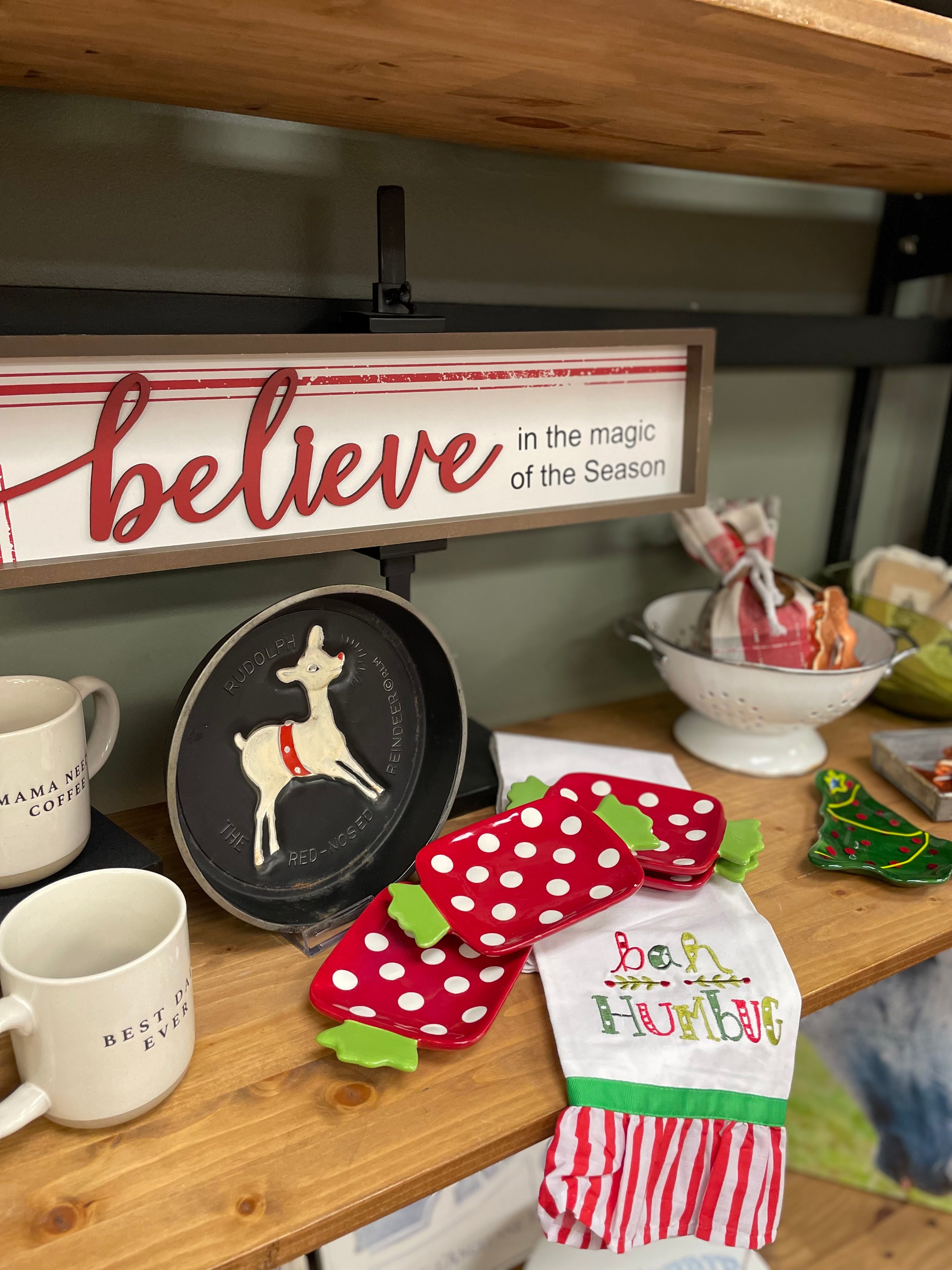 Believe Christmas Sign – Burlap and Daisies